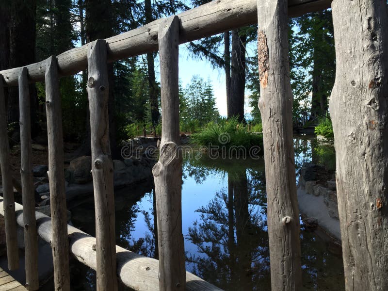Reflection through bridge stock image. Image of reflection - 58556867