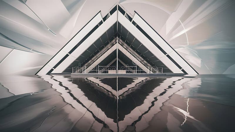 A Reflection of a Building with a Reflection of a Building in the ...