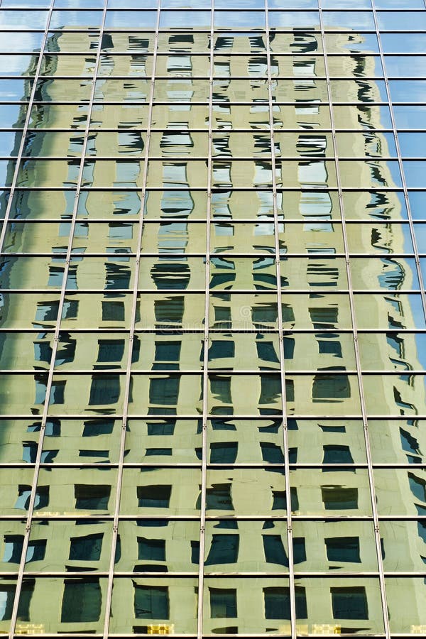 Reflection of Building Glass Windows, New York, Usa Stock Image - Image ...