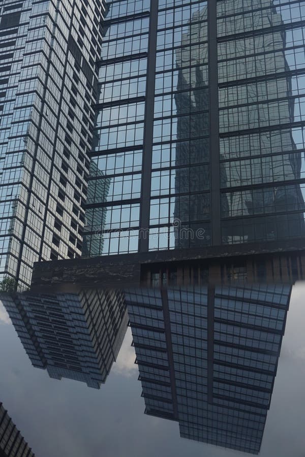 Reflection stock image. Image of skyscraper, glass, exterior - 274330155