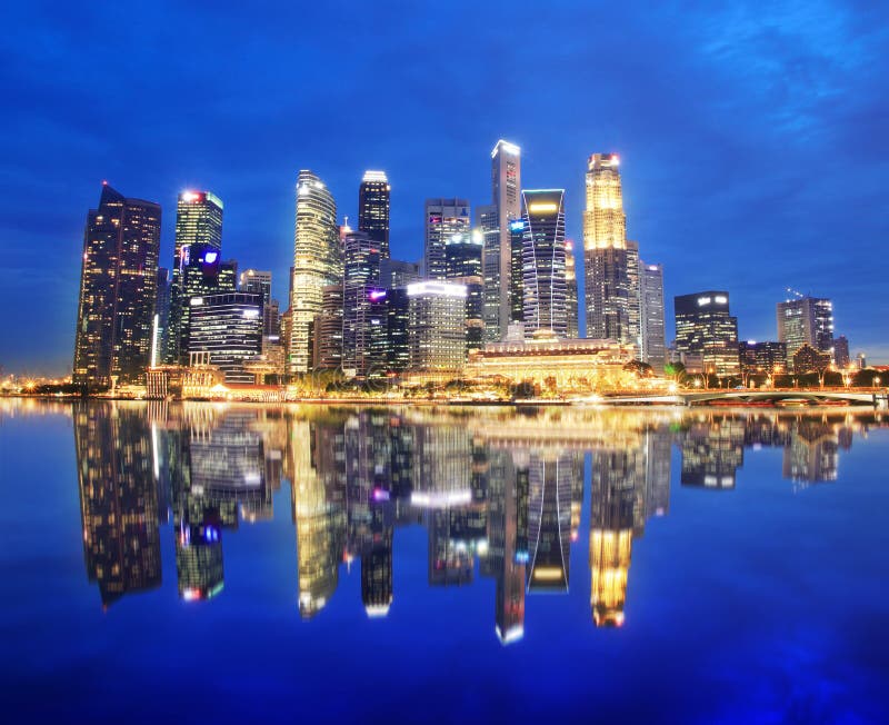 Reflection on the building stock photo. Image of shot - 97425824