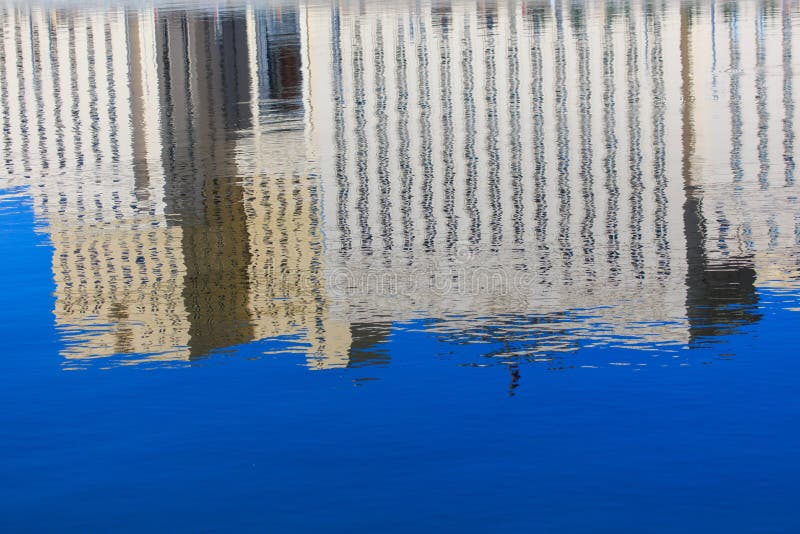 Reflection of a Building on the Surface of Water Stock Image - Image of ...