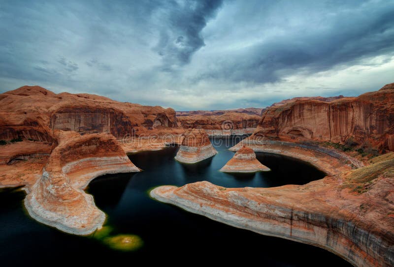 Reflection Canyon Utah stock photo. Image of sandstone - 108812156