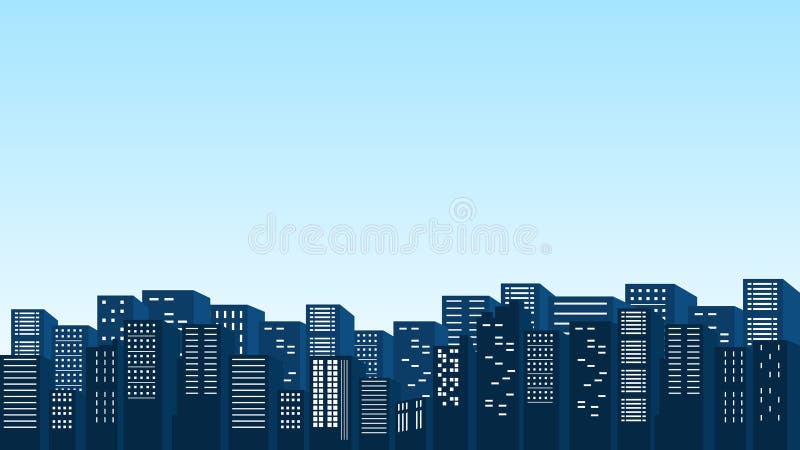 Reflection of City Buildings with Multi Storey Buildings and Apartments ...