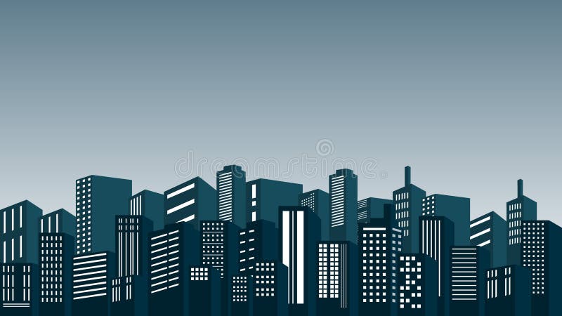 Reflection of City Buildings with Multi Storey Buildings and Apartments ...