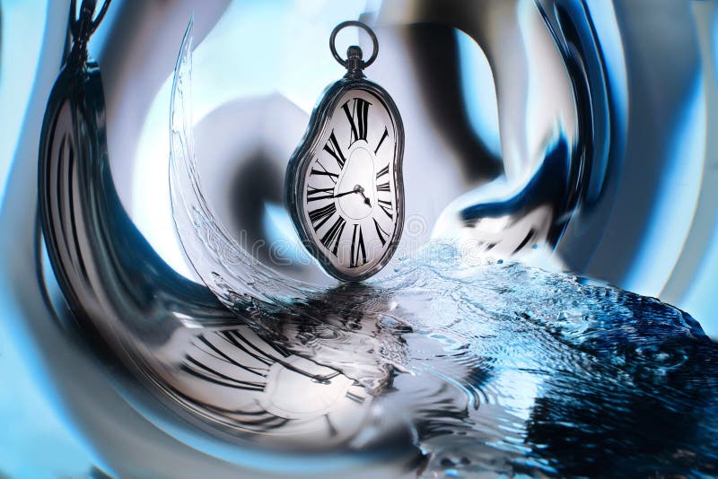 Reflection on a Clock Glass Stock Photo - Image of metal, clock: 145876636