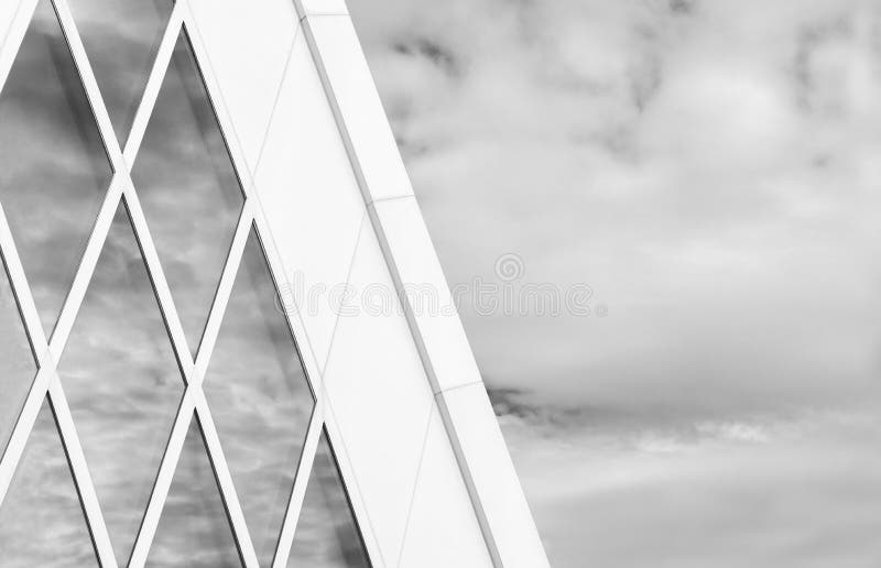 Reflection of Cloud and Sky on Glass Window of Modern Architecture ...