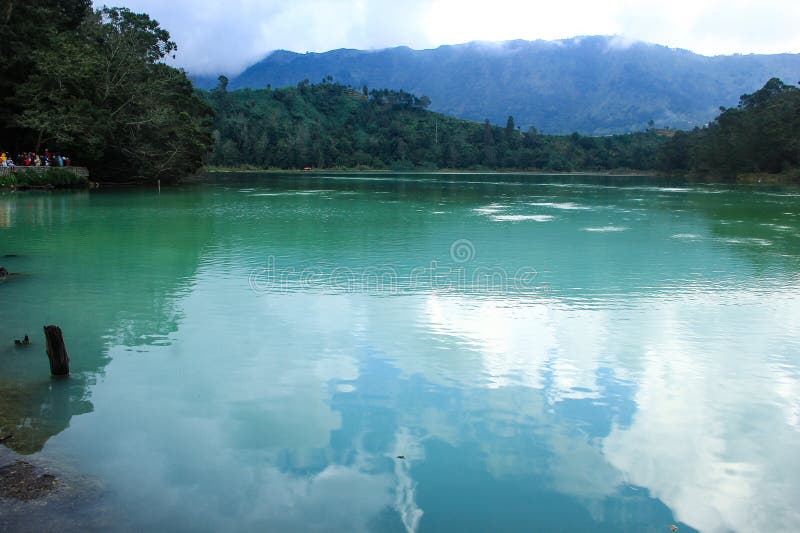 Reflection of the Cloud View of the Color Lake and the Surrounding ...