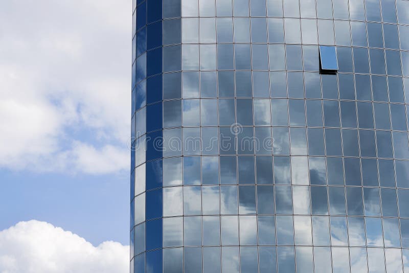 Clouds on Glass Building stock photo. Image of texture - 12676936