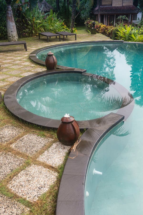 Reflection of Coconut Trees and Sugar Palm Tree in Turquoise Color ...