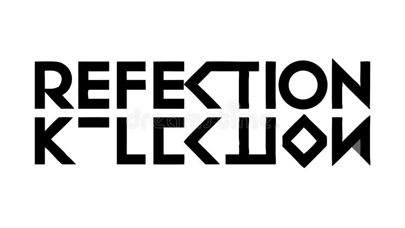 Reflection Collection Text Icon for Self Awareness, Vector Design ...