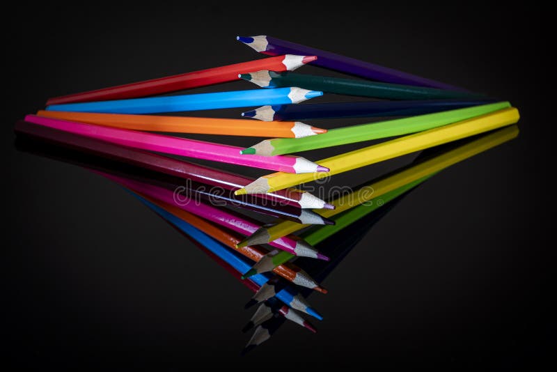 Reflection of colors stock photo. Image of printed, black - 40905810