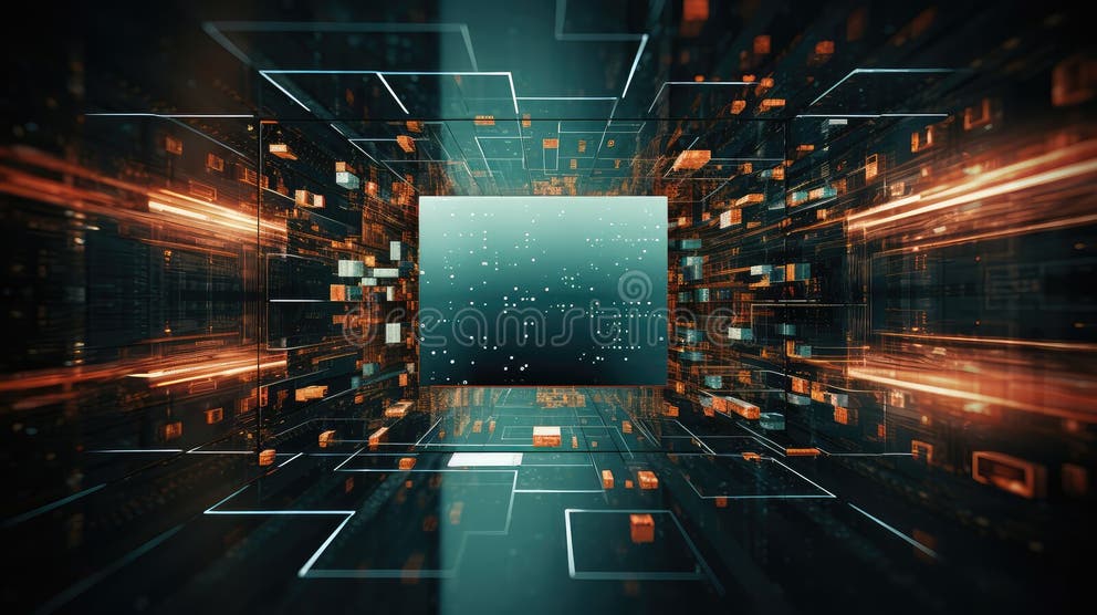 Reflection Computer Screen Texture Stock Illustration - Illustration of ...