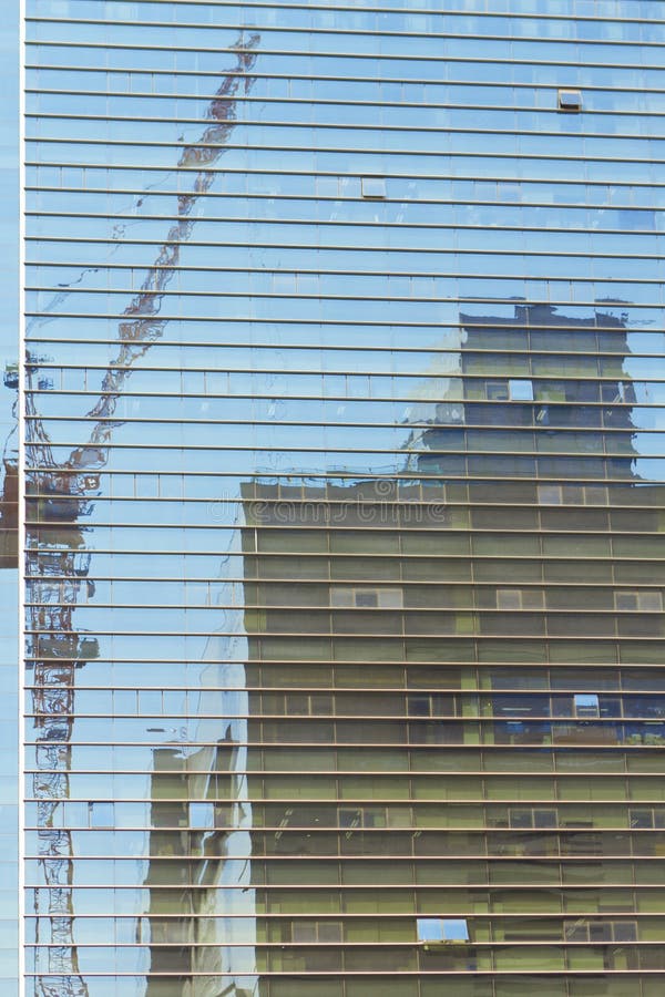 Reflection of construction stock image. Image of tall - 24709427