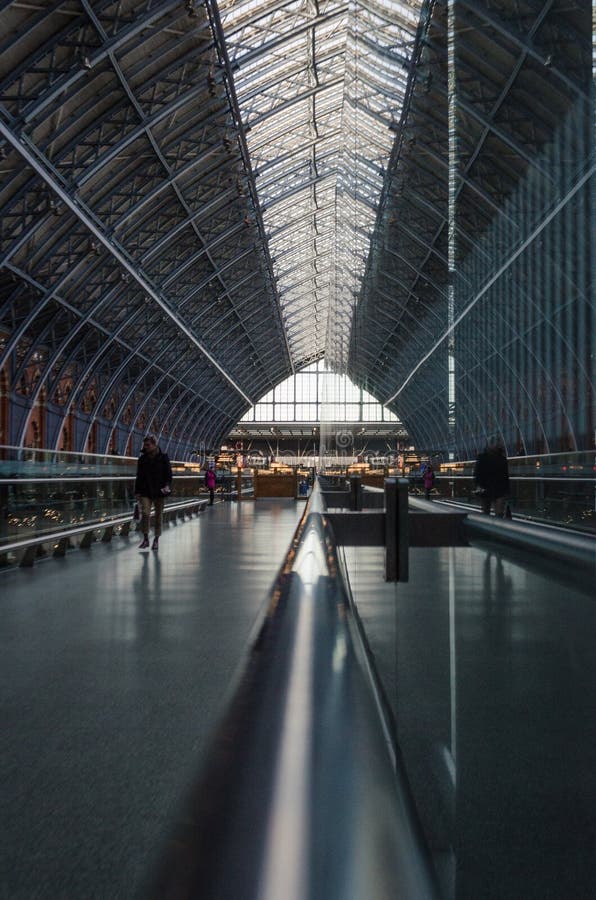 Reflection Inside a Train Station Editorial Stock Image - Image of ...