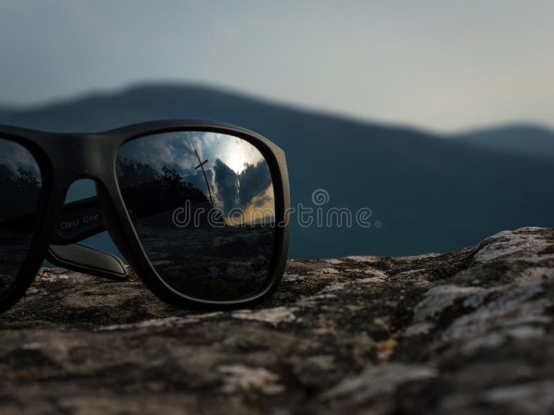 Reflection of a cross stock photo. Image of crucifix - 172519290