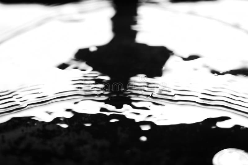 Reflection of a Cross on Water with Ripples Stock Photo - Image of ...