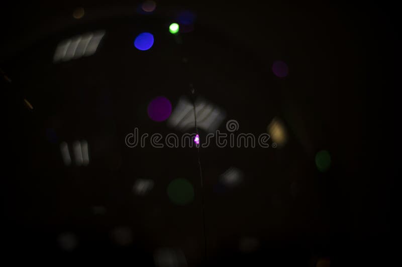 Reflection in Dark. Lights on Plastic Surface Stock Image - Image of ...