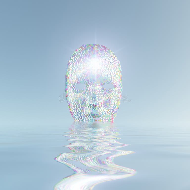 Reflection Face stock illustration. Illustration of details - 53290798