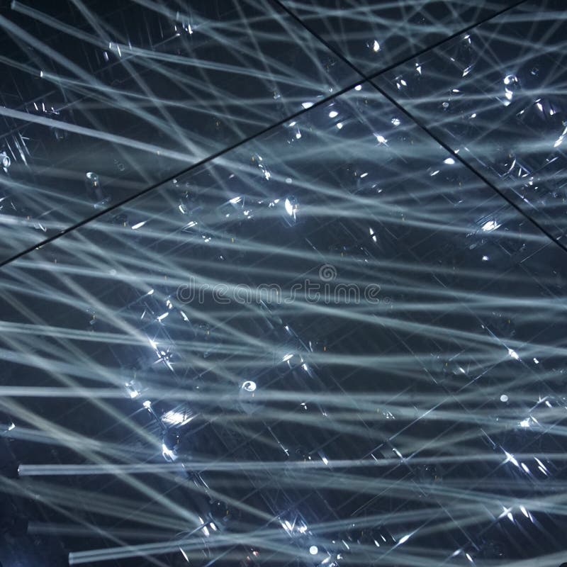 Reflection Floor Mirror. Spotlights Stock Image - Image of celebration ...