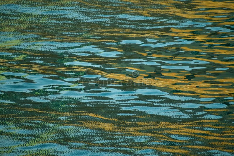 Reflection of Golden Sunlight on Water. Sunset Sea View with Sparkle ...