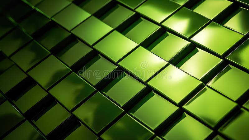 Reflection Green Metal Background Stock Illustration - Illustration of ...