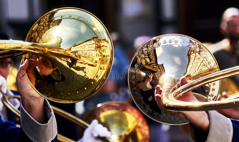 Reflection of Half-timbered Facades on the Horns of the Golden Wind ...