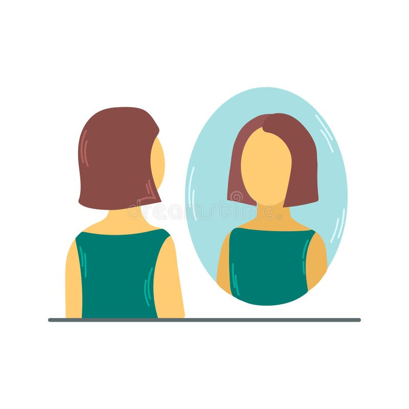 Reflection Icon Clipart Logotype Isolated Vector Illustration Stock ...