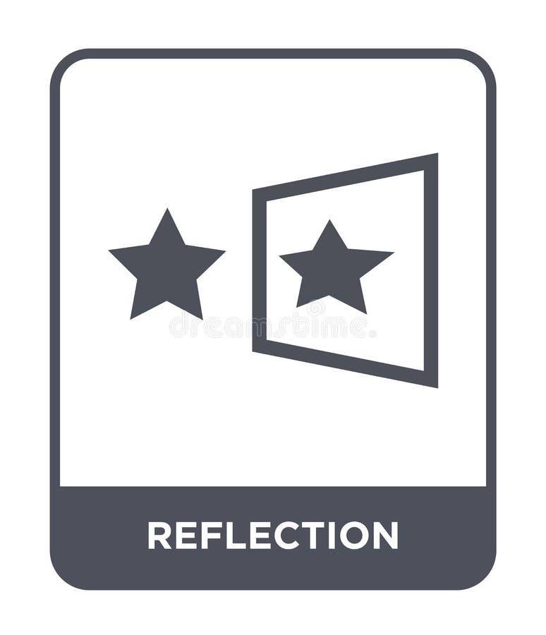 Reflect Icon in Trendy Design Style. Reflect Icon Isolated on White ...