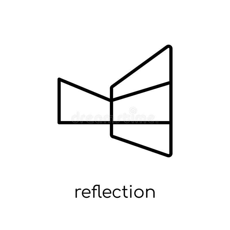 Reflection Icon. Trendy Modern Flat Linear Vector Reflection Icon on ...
