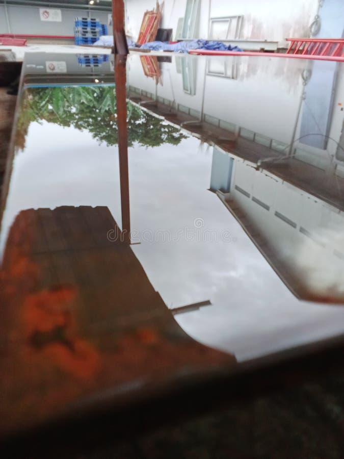 Reflection of the Illusion of Life Stock Photo - Image of illusion ...