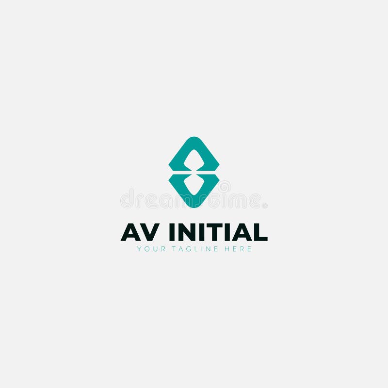Reflection Initial AV Logo Designs Monogram Logo Editorial Photography ...