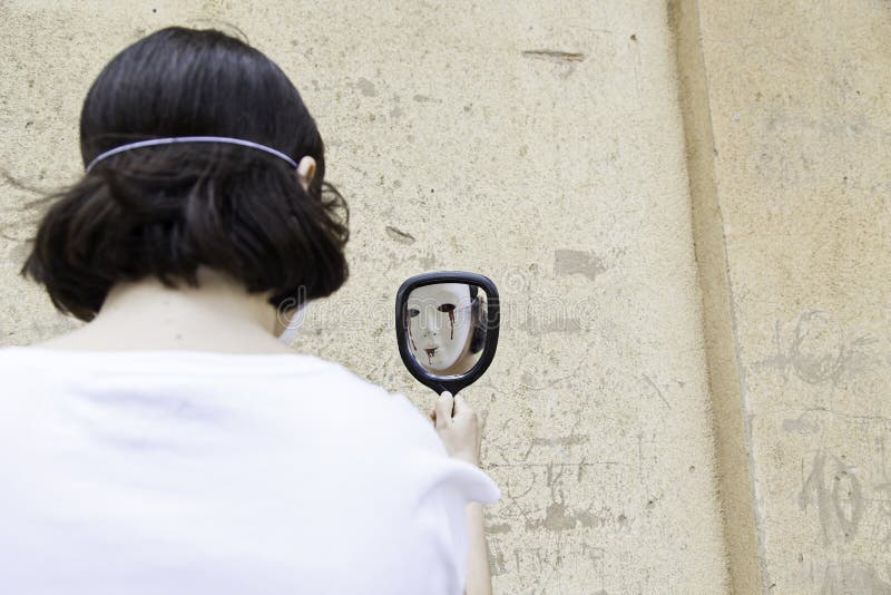 Reflection killer stock image. Image of loneliness, lunatic - 56737535