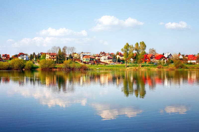 Reflection Lake stock image. Image of holiday, tourist - 16107347
