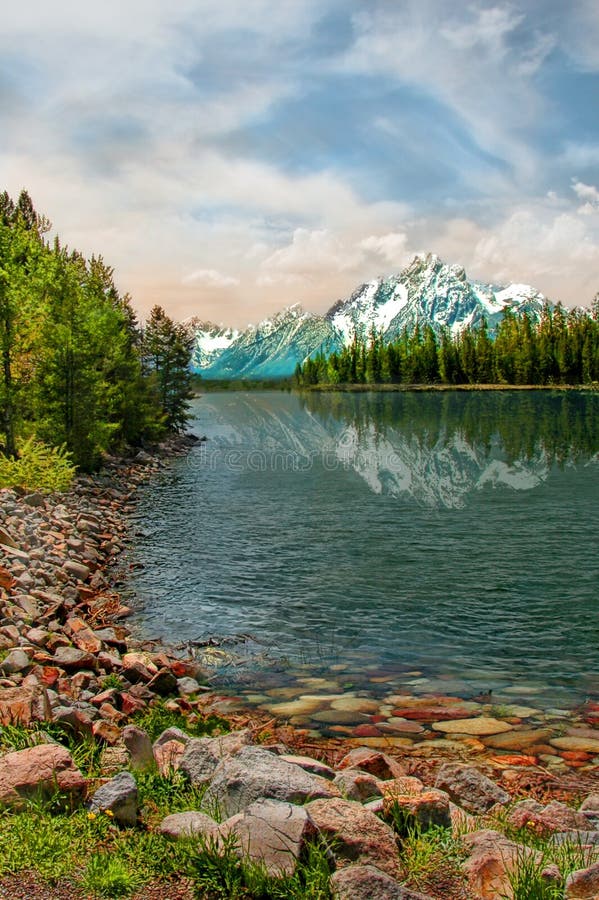 Reflection of a Lake stock image. Image of scenic, beautiful - 1920499