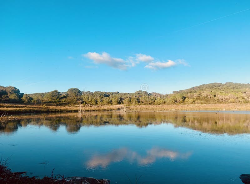 Reflection stock image. Image of lakes, mirror, blue - 207554593