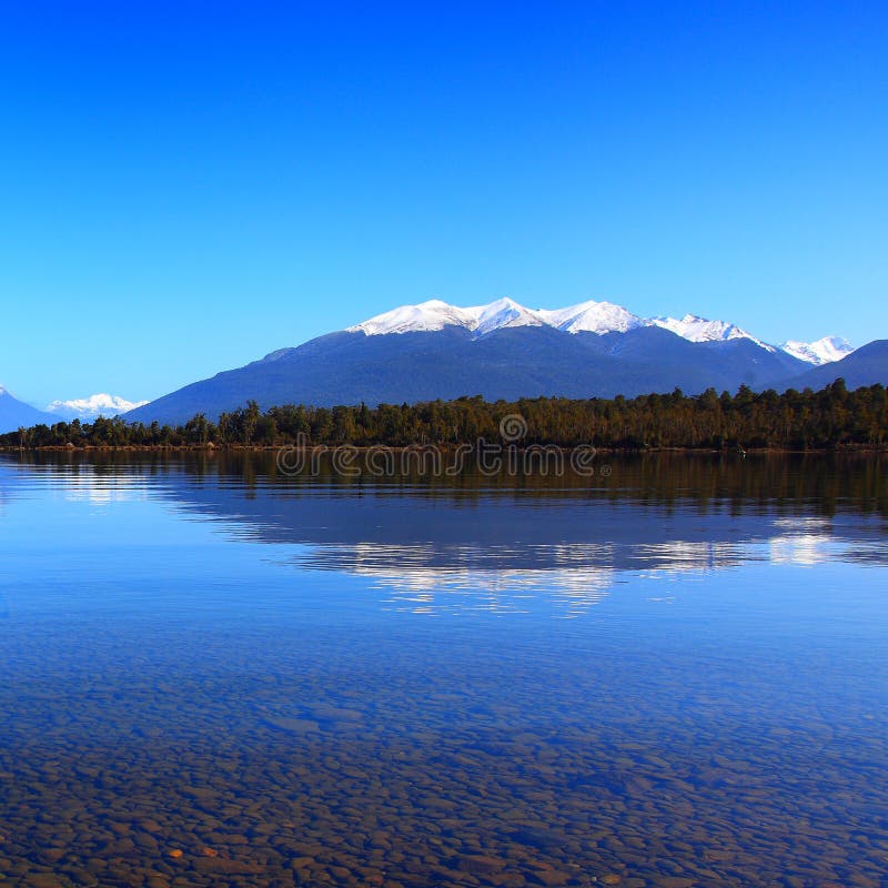 Lake Te Anau, New Zealand stock image. Image of island - 35425445