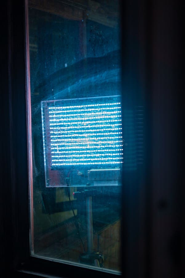 The reflection of the LEDs stock image. Image of technology - 129211943