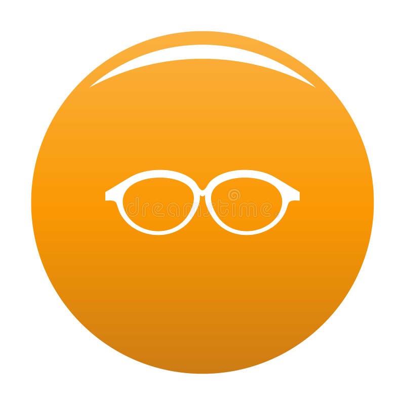Reflection Lens Icon Vector Orange Stock Vector - Illustration of ...