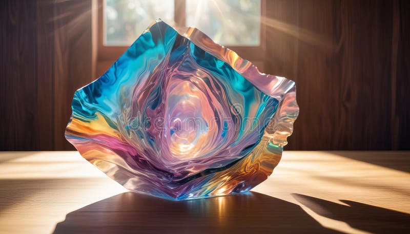 The Reflection of the Light of the Glass Stock Illustration ...