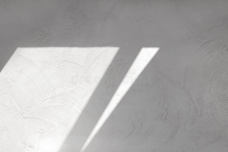 Reflection of Light and a Gray Shadow from the Window Against the ...