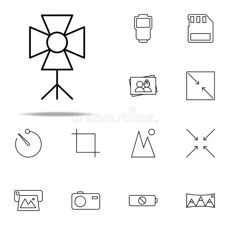 Reflection Light Icon. Photography Icons Universal Set for Web and ...