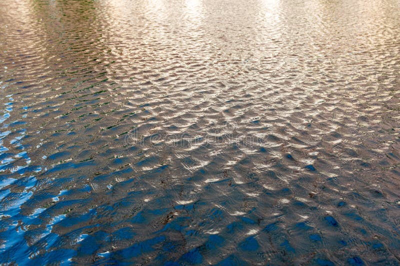 Reflection of Lights on Water in the Late Evening Stock Photo - Image ...