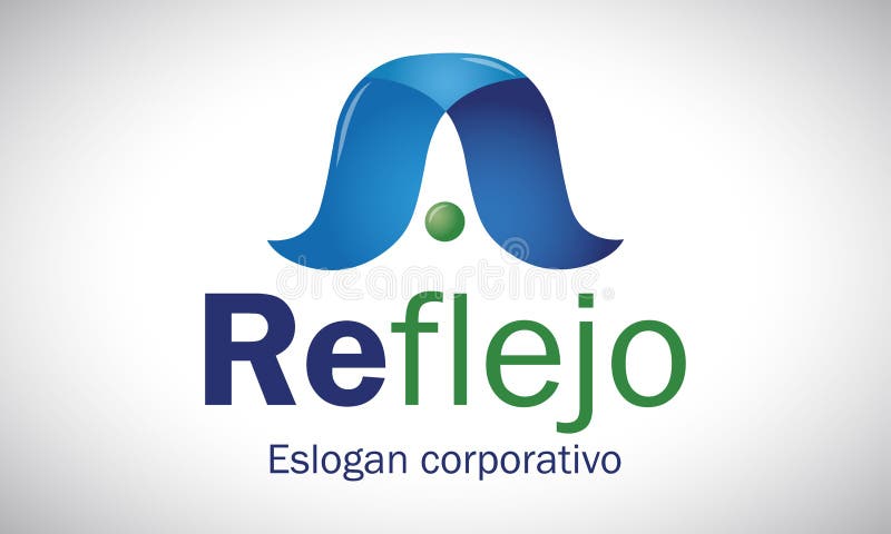 Reflection 3 - Logo stock vector. Illustration of green - 92212833