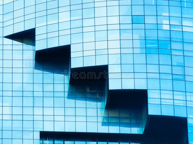 Reflection of modern glass stock photo. Image of commercial - 79022960