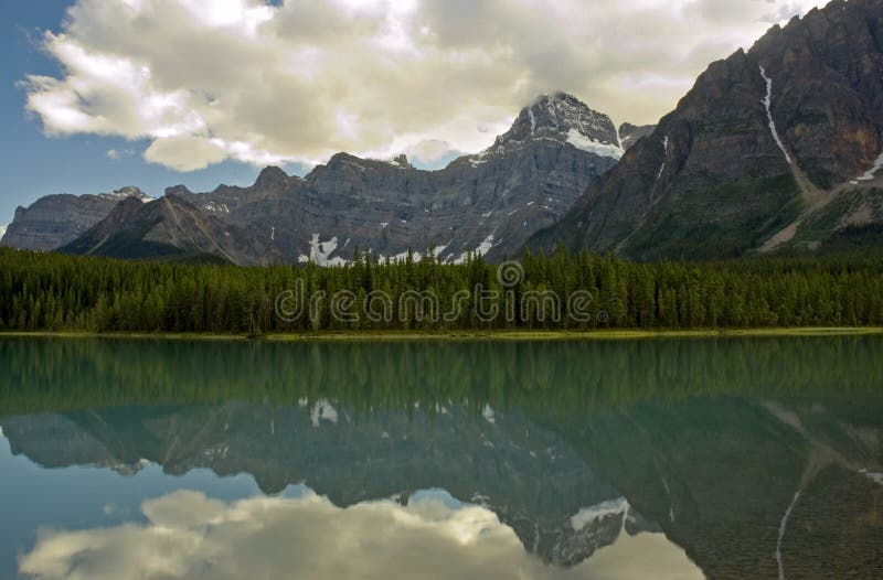 Reflection of a mountain stock photo. Image of inspiring - 6873732