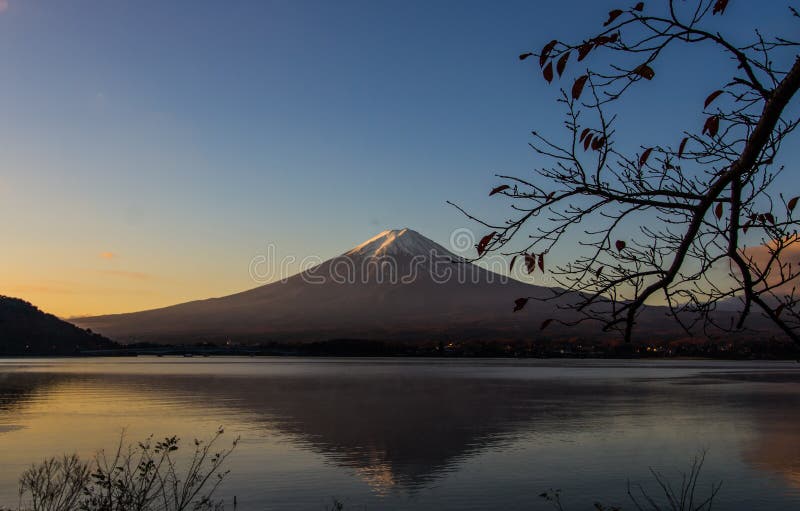 Reflection of Mt.Fuji stock photo. Image of fuji, park - 190400088