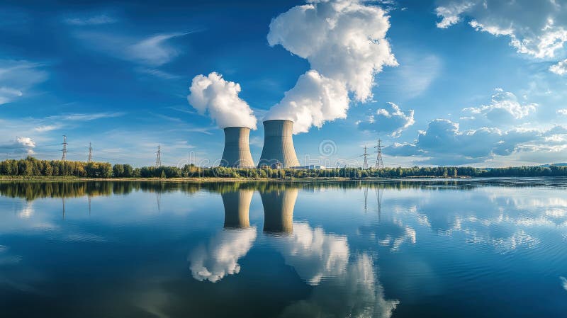 Reflection of Nature and Technology at a Nuclear Power Plant by the ...