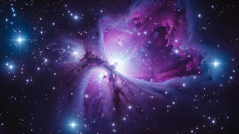 A Reflection Nebula in Constellation Stock Image - Image of night ...