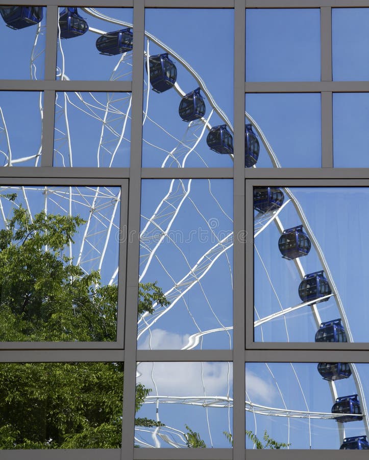 Reflection stock image. Image of office, blue, ferriswheel - 38948333